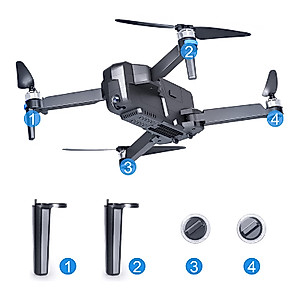 Ruko F11GIM2 Drone with 3 Batteries and Spare Gears, Auto to Home, Brushless Motor, 6-Level Wind Resistance