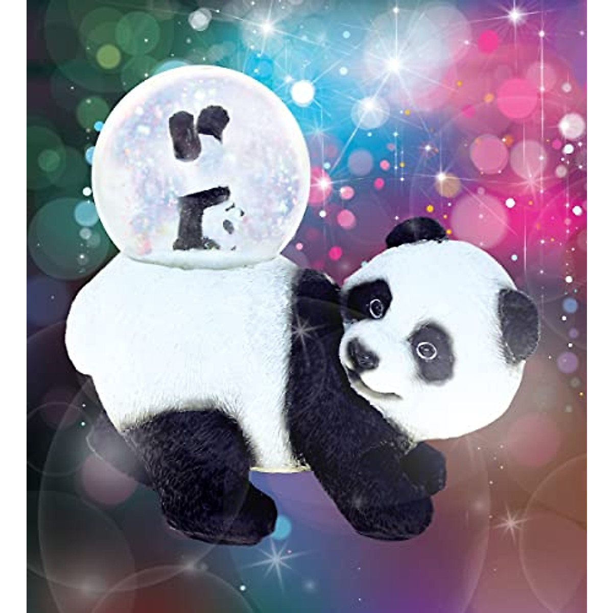 COTA Global Panda Snow Globe - Wildlife Animal Water Globe Figurine with Sparkling Glitter, Zoo Collectible Novelty Ornament for Home Decor, for Birthdays, Christmas, Valentine – 45mm