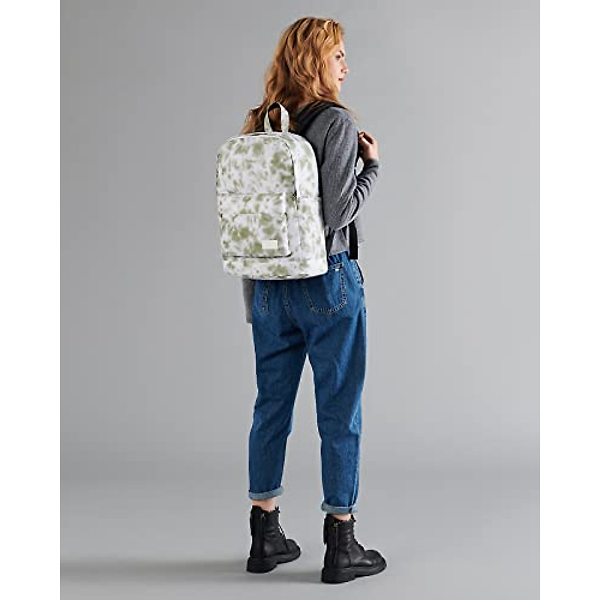 HotStyle 936Plus Tie Dye School Backpack Aesthetic Bookbag for Teen Girls, Green