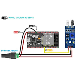 DIYables Infrared Obstacle Avoidance Sensor for Arduino, ESP32, ESP8266, Raspberry Pi, 2 Pieces