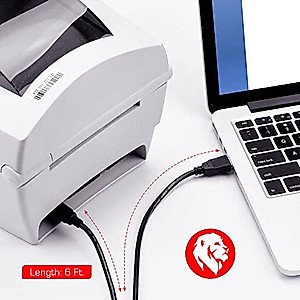 LIONX USB Canon Printer Cable to Computer for PIXMA Printer 6 feet USB 2.0