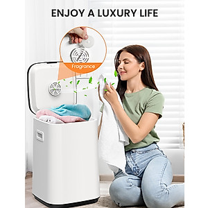 MEKO Towel Warmers for Bathroom, 23L Luxury Hot Towel Heater, Blanket Warmer Bucket, LED Display, Up to 24 Hours Delay, 3 Heating Modes and Child Lock for Oversize Bathrobes PJ's and More
