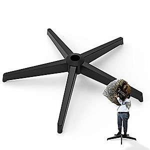 Sytopia Office Chair Base, 28'' Desk Chair Base Replacement with Reinforced Metal Legs (2300Lbs), Chair Bottom Part for Most Chairs, Universal Gas Cylinder and Caster Sockets, Matte Black