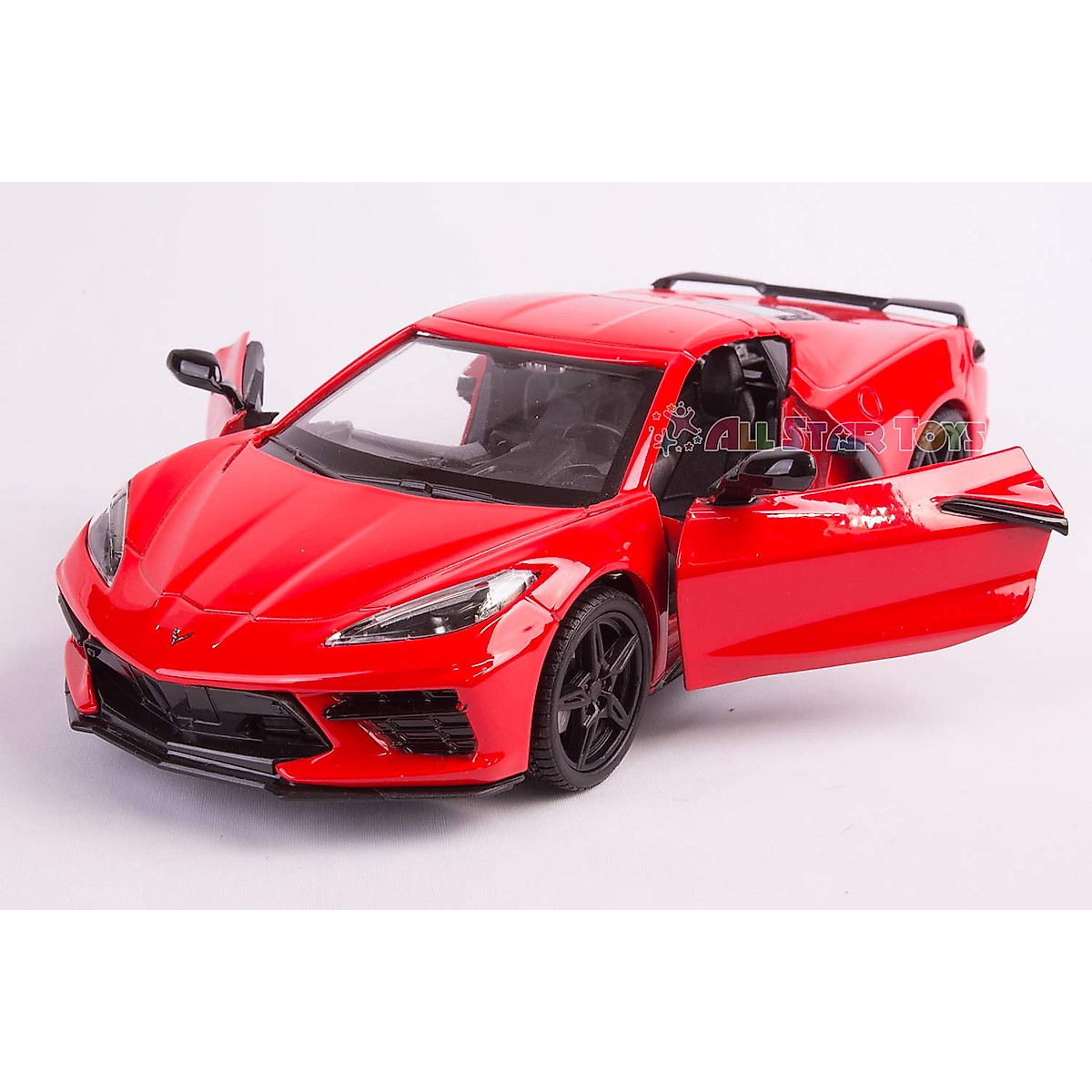 2020 Chevrolet Corvette C8 Stingray Red Timeless Legends 1/24 Diecast Model Car by Motormax 79360