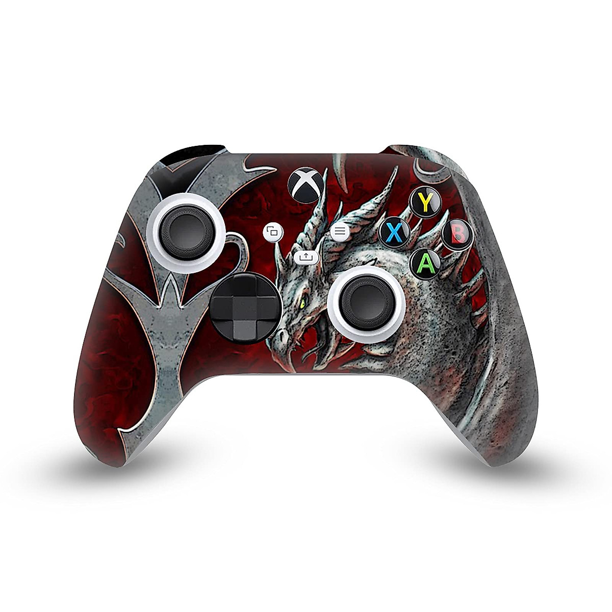 Head Case Designs Officially Licensed Christos Karapanos Talisman Silver Art Mix Vinyl Sticker Gaming Skin Decal Cover Compatible With Xbox Series X/S Controller