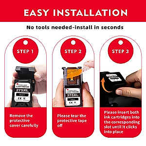 V-Surink High-Yield 245XL 246XL Ink Cartridge Replacement for Canon PG-245XL CL-246XL Compatible with Pixma MX490 MX492 MG2522 TS3122 TS3322 TS3320 TR4500 TR4520 TR4522 MG2500 Printer (1Black 1Color)