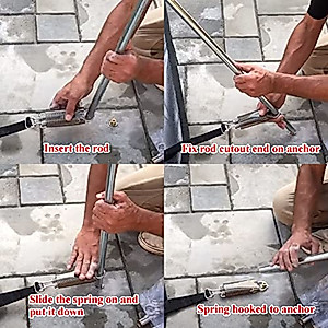 Wauebuly 30 Inches Installation and Removal Rod Tool Compatible with Swimming Pool Safety Anchor Cover and Stainless Steel Spring