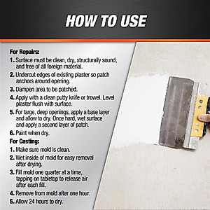 Dap 10308 4-Pound Interior Plaster of Paris , White