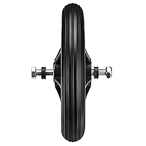 OwnMy 2PCS of 6 Inch Rubber Wheel Replacement Wheelchair Front Wheels Rollator Walker Anti-Slip Replacement Casters Rollers Wheels Universal Wheelchair Replacement Wheel Accessories, Black