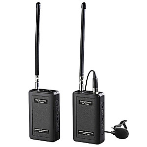 Saramonic SR-WM4C Wireless Lavalier Microphone System for Canon 6D 600D 5D2 5D3 Nikon D800 Sony DV DSLR Camcorders