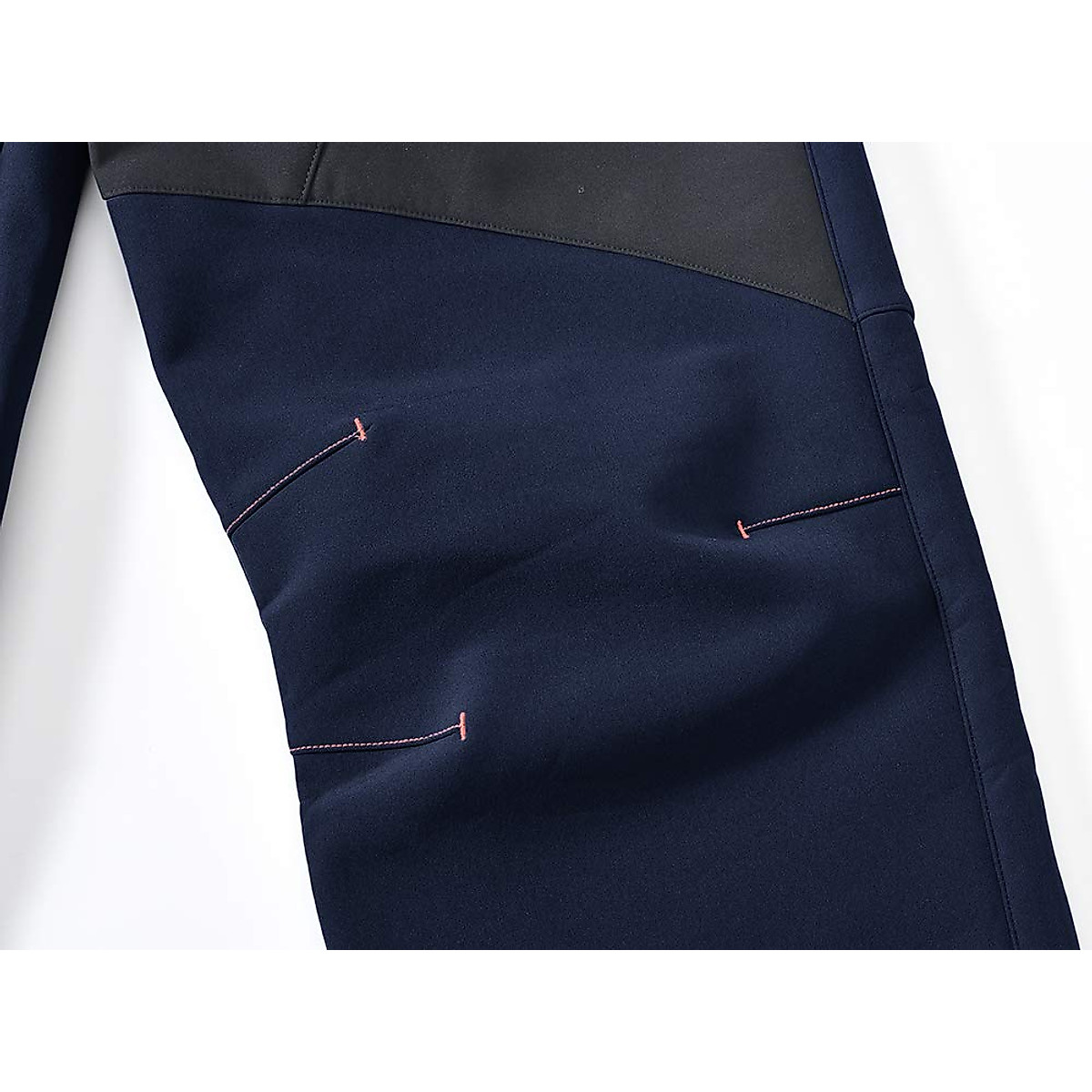 YSENTO Men's Mountain Cargo Insulated Pants Waterproof Hiking Camping Fishing Climbing Quick Dry Pants Navy Size 34