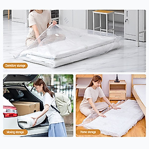 Mattress Vacuum Bag, 240x120cm Space Saver Vacuum Storage Bags,Oversized Vacuum Bags,Twin Mattress Vacuum Bag King, Mattress Bag Vacuum Sealer Bag for Memory Foam Mattress Moving Shipping Storage (1)