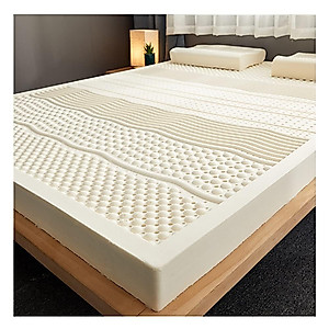 Natural Latex Mattress Topper - Medium Firmness - Latex Mattress,Breathable and Comfortable,Durable and Not Easy to Collapse,3in,150x200cm(59x79in)