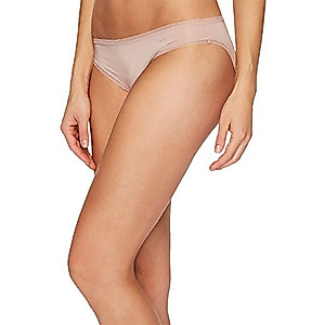 DKNY Women's Litewear Low Rise Bikini Panty, Shell, Medium