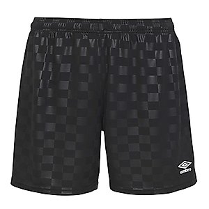 Umbro Women's Checkered Short, Black, Medium