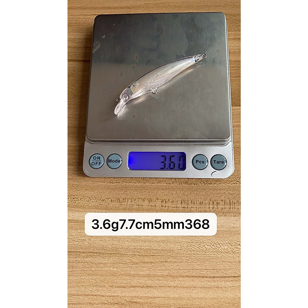 10PCS Unpainted Fishing Lures Blank Hard Minnowbait Fishing Lure Blanks 7.7cm 3.6g Crankbait Artificial Hard Bait Carp Pike Bass Wobblers Deep Diving Fishing jerkbait with Free Eye 5mm