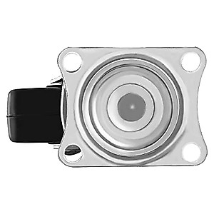 24 Pack 2" Swivel Caster Wheels Hard Rubber Base with Top Plate & Bearing