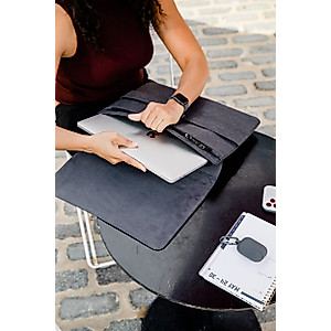 [U] by UAG Mouve 16-inch Laptop Sleeve Sleek & Modern Padded Protective Carrying Case Snug Tailor Fit, up to 16-inch Devices, Compatible with MacBook Pro, Dark Grey