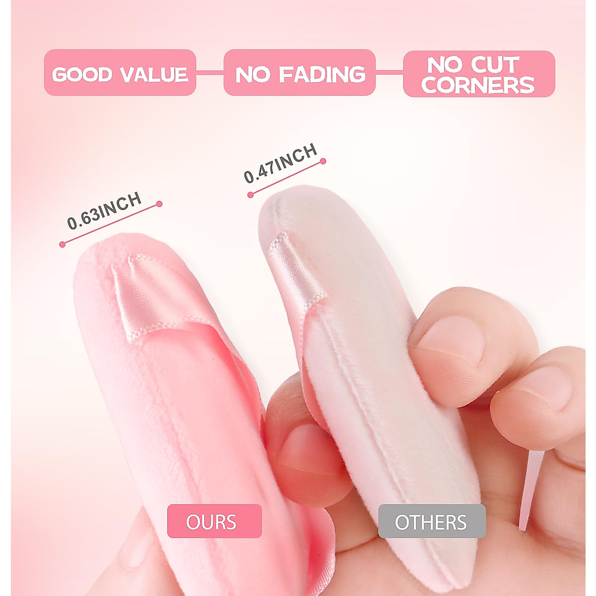 8 Pieces Triangle Powder Puff Face Soft Triangle Makeup Puff Velour Cosmetic Foundation Blender Sponge Beauty Makeup Tools