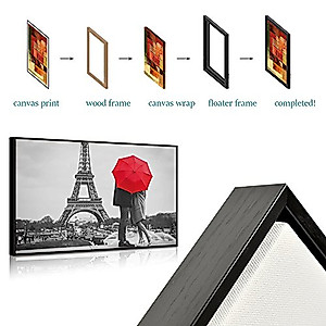 Welmeco Large Office Wall Decoration Retro Detailed World Map Canvas Prints with Premium Black Frame Vintage Push Pins Travel Map of The World Picture Artwork for Modern Home Office Living Room Decor