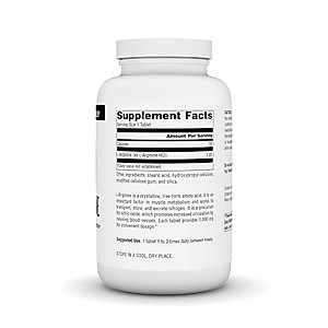 Source Naturals L-Arginine Free Form* - 1000 mg, 200 Tablets