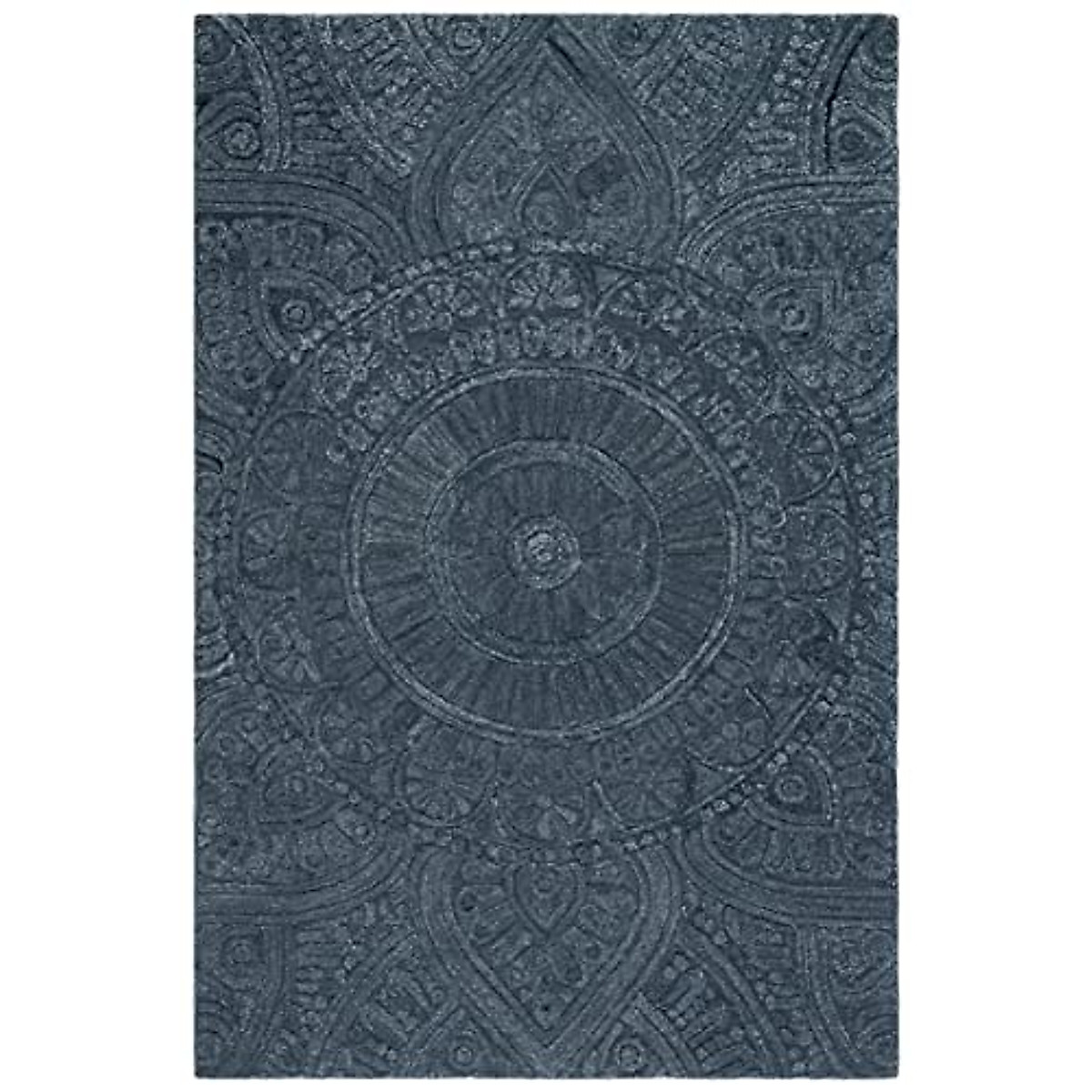 Safavieh Marquee Collection 8' x 10' Dark Grey MRQ301F Handmade Contemporary Medallion Wool Area Rug