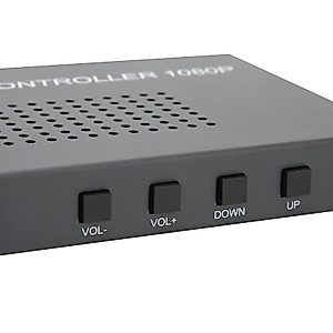 PUSOKEI LCD Video Wall Controller, 2X2 Video Image Processor, 1920x1080p 60HZ Screen Resolution, HDMI1.3 Input, 4 Output Support Splicing 2X1/3X1/4X1/1X2/1X3/1X4(US)