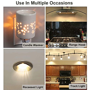 Vinaco GU10 Bulb 25W 120V, 6 Pack Long Lifespan MR16 GU10 Halogen Bulb, GU10 Dimmable Warm White 2800K for NP5 GU10 120V 25W Bulb Candle Warmer, GU10+C 120V 25W Bulb for Track Light Bulbs, Hood Bulbs