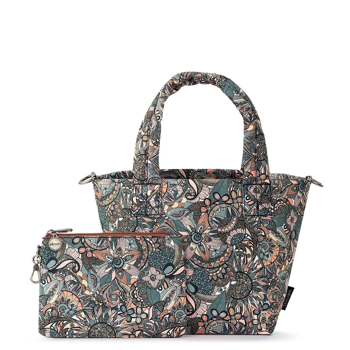 Sakroots Culver Small Tote in Repreve Eco-Twill, Sienna Spirit Desert
