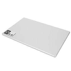 Airshi 10.1 Inch Tablet, Unlocked 4G Tablet PC White 100‑240V Octa Core for Student Office Home (US Plug)