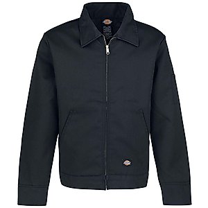 Dickies mens Eisenhower Front-zip athletic insulated jackets, Black, XX-Large US
