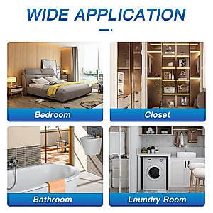 Hanging Moisture absorber Bags (8 Pack) - 12.5 Oz, Fragrance-Free Dehumidifier Bags, Moisture Absorber for Closet, Bathroom, Storage, Kitchens, Basement, Laundries, Spaces, Studies, Boats, RVs