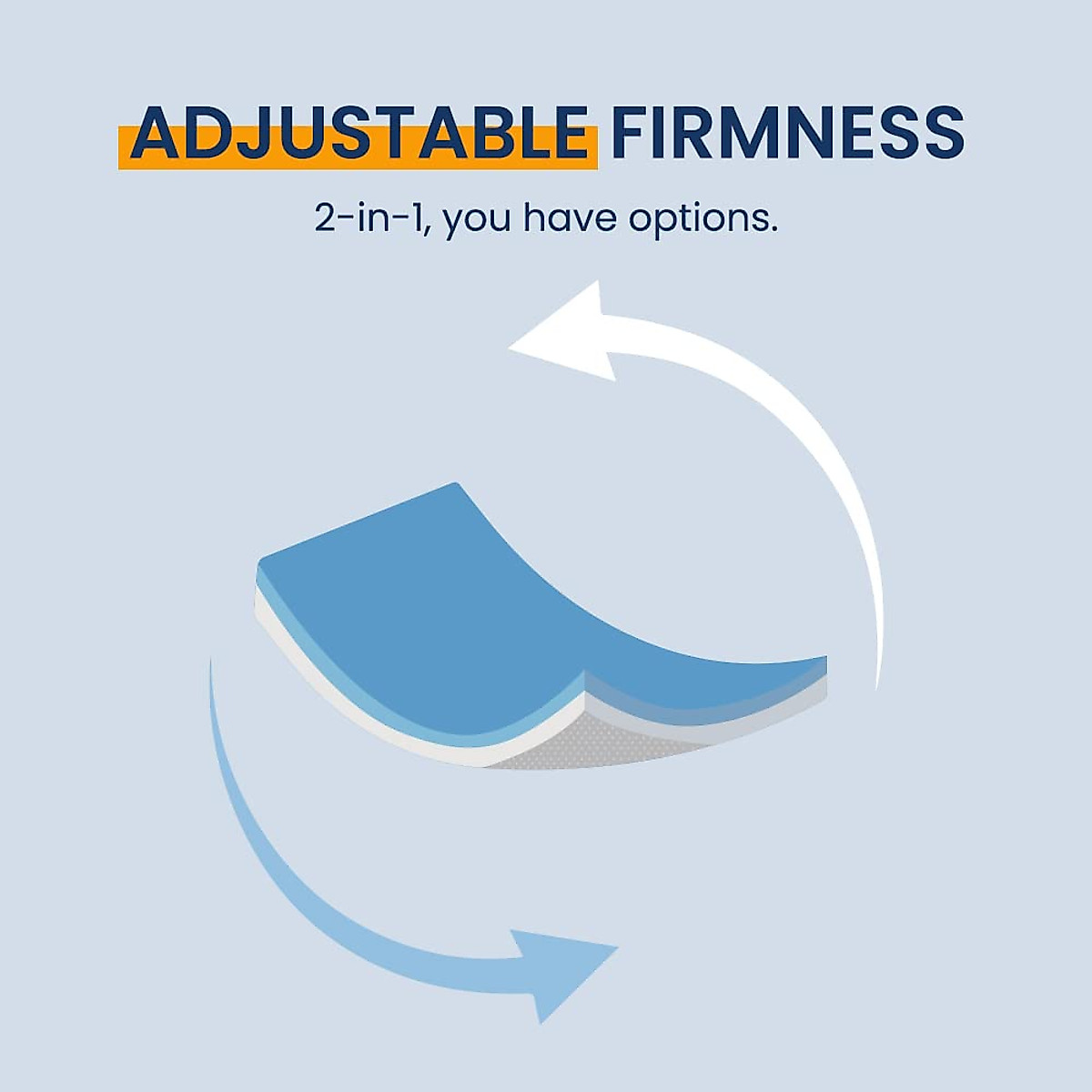 Newentor® 3 Inch Memory Foam Mattress Topper Queen, Soft & Supportive Mattress Pad with Removable Cover, Luxury Premium Foam Bed Topper for Pain Relief, Queen