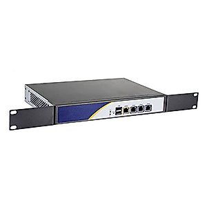 Firewall Hardware, OPNsense, VPN, Network Security Appliance, Router PC, Intel J1900, HUNSN RS17f, 4 x Intel Gigabit LAN, 2 x USB, VGA, Fanless, 2 x Reserved Fan, 4G RAM, 64G SSD