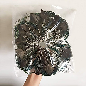 VIMARO Peacock Fascinator Hat, Peacock Fascinators for Women, Tea Party Kentucky Derby Hats for Women