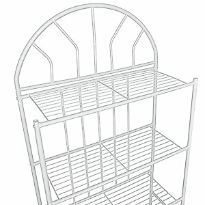 Over The Toilet Storage Cabinet, 3 -Tier Toilet Storage Rack Freestanding Bathroom Shelves Over Toilet Anti-Slip Space Saver Over The Toilet Rack, White