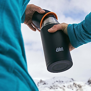 Esbit Stainless Steel Vacuum Flask with Double-Wall Insulation and Drinking Mug Lid - 0.5 Liter