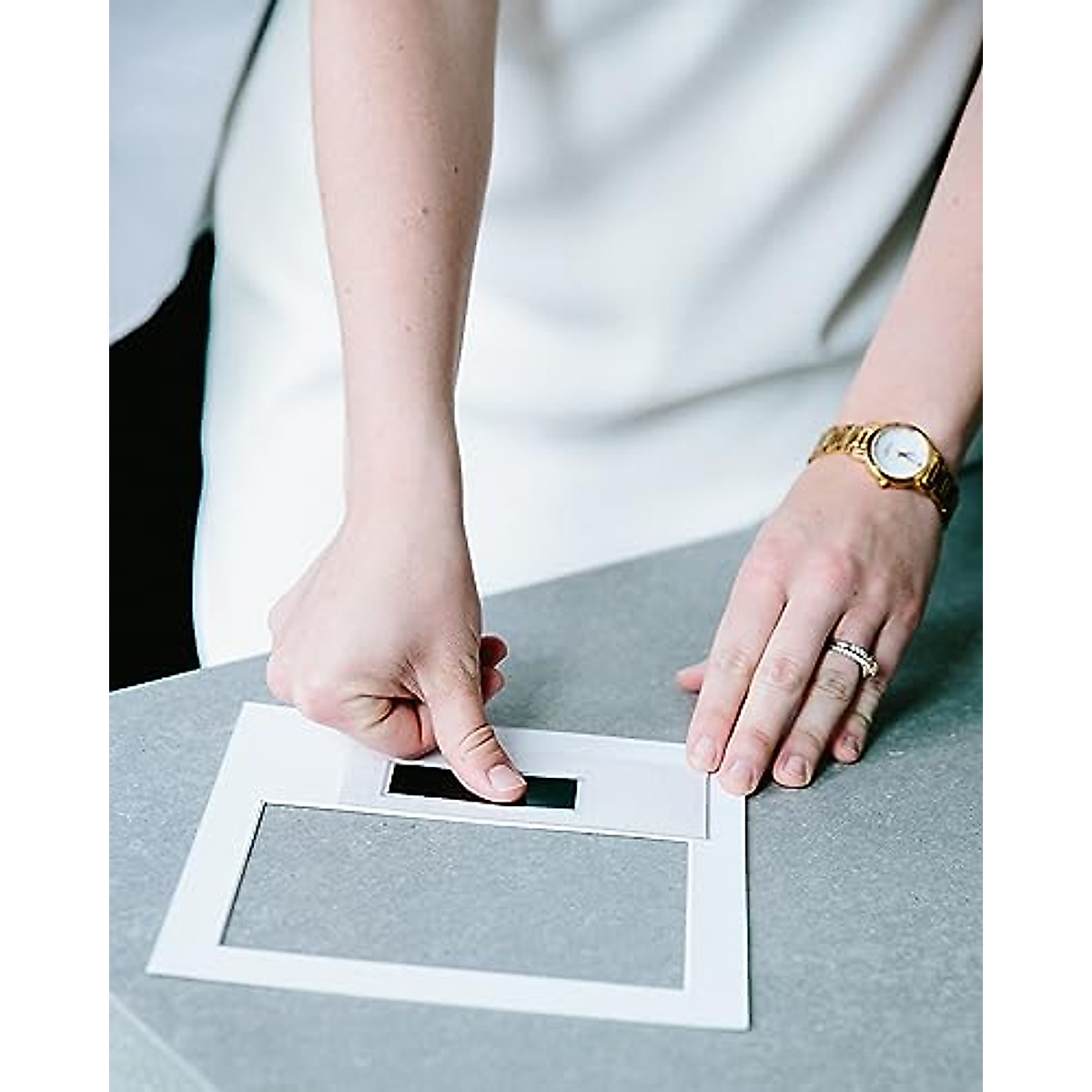 Reece Studio Thumbprint Sonogram Picture Frame, Gender Neutral Baby Keepsake Frame, Family Keepsake, With Included Ink Pad For Mom And Dad's Thumbprints