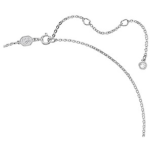 Swarovski Stella pendant, Star, White, Rhodium plated