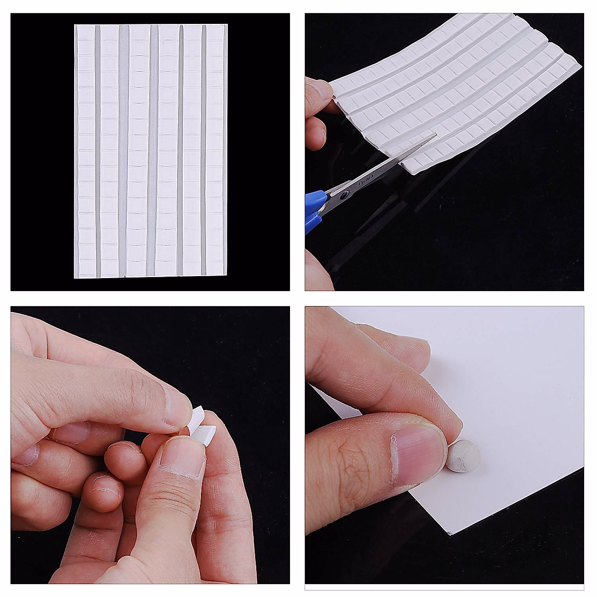 Aneco 96 Pieces Reusable Mounting Putty Adhesive Poster Tacky Putty Removable Non-Toxic Mounting Tacky Putty for Home and Office (White)