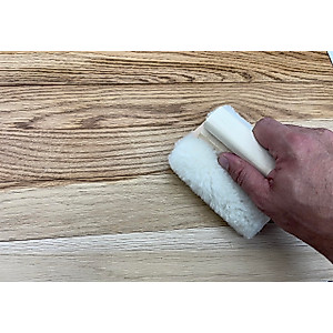 5" Genuine Lambskin Hand Stainer Block and Pad - Staining and Polyurethane - Hardwood Surfaces - Lambwool is The Professionals Choice. Great for Faux Painting (1)
