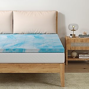 CH CHARME HOUSE 2 Inch Memory Foam Mattress Topper Twin Size, Gel Infused Memory Foam Bed Topper for Back Pain Relief, Cooling Mattress Pad, CertiPUR-US Certified, 75×38"