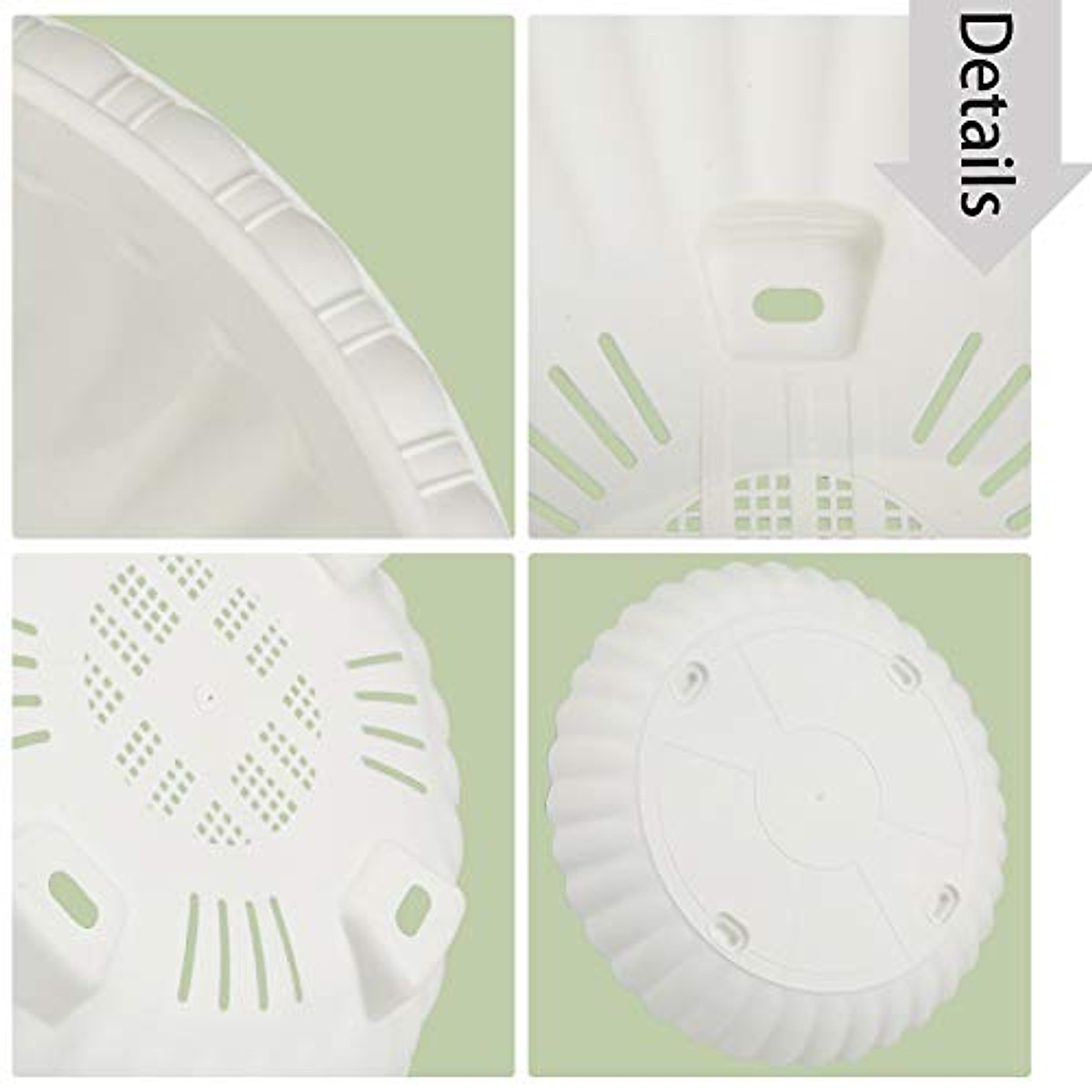 12.59" Large Hanging Planters with Drainage Hole&Tray, Hanging Flower Pots Plastic Plant Hanger Holders Hanging Basket for Indoor Outdoor Home Garden Herb Succulent (Pack 3)