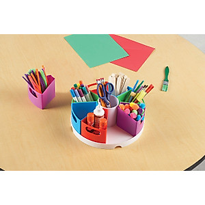 Learning Resources Create a Space Storage Center - 10 Piece set Art/Desk Organizer for Kids, Crayon/Homeschool Organizers and Storage