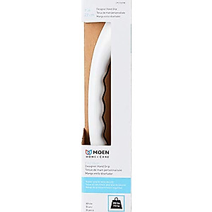 Moen LR2250DW 9-Inch Home Care Designer Hand Grip, Glacier White