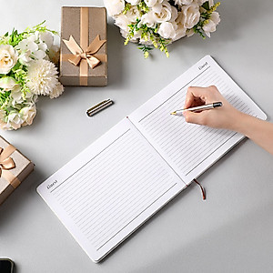 Panelee Wedding Guest Book with Pen Set Elegant Guest Sign in Books Bridal Shower Guestbook Beautiful Guest Book Wedding Reception Guestbook for Wedding