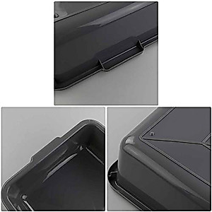 Bringer 4-Pack Gray Commercial Bus Tubs, 8 L Small Plastic Bus Box