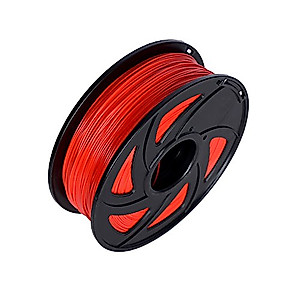 LEE FUNG ABS 3D Printer Filament 1.75mm,1kg (2.2lbs) Spool, Dimensional Accuracy +/- 0.05 mm Red