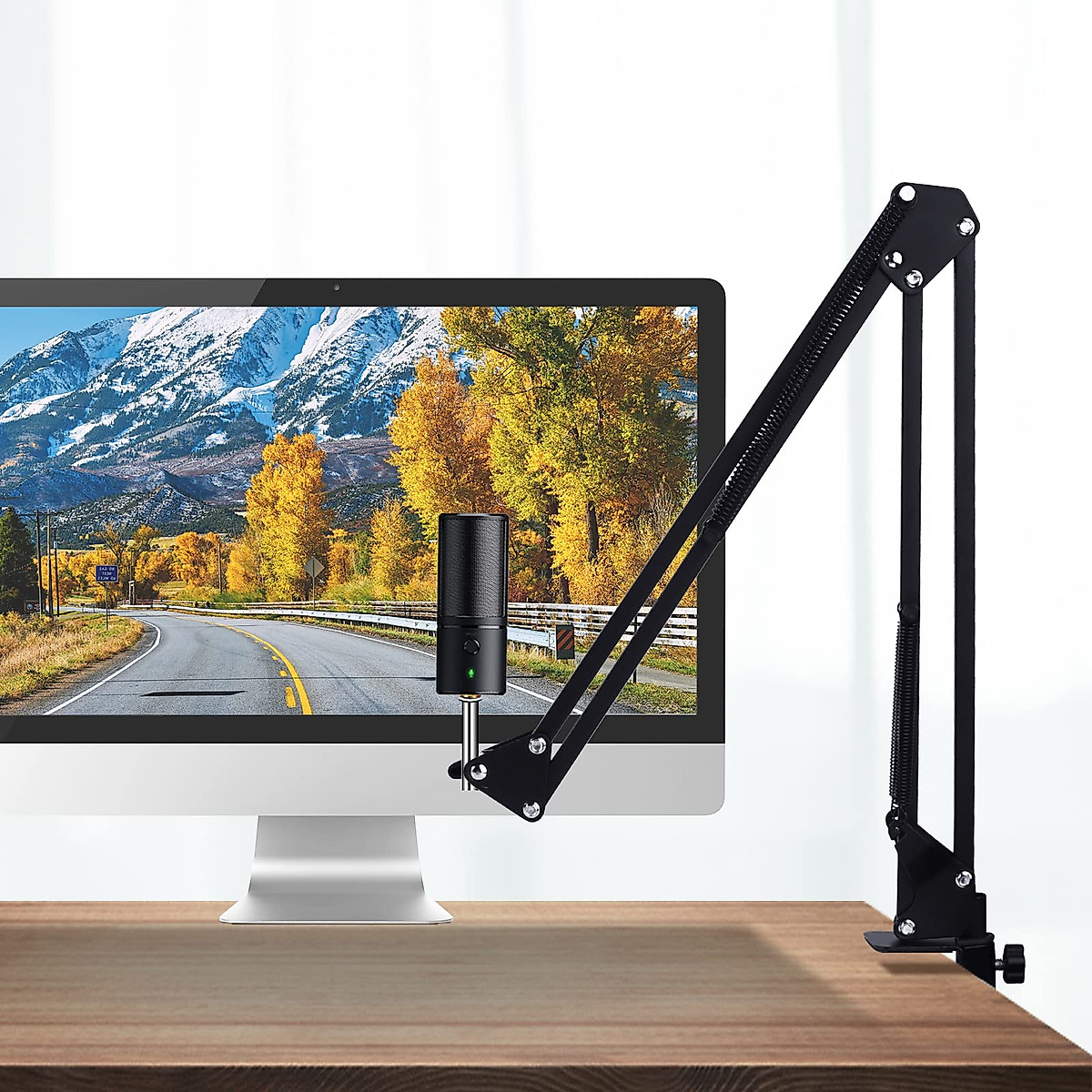 Boom arm for razer seiren x, Mic desk stand Compatible with razer seiren x Microphone, razer seiren x mic arm perfect for Podcasts, Gaming, Recording.