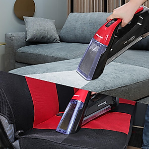 Shop-Vac Spot Cleaner for Carpet and Upholstery, Portable Cordless Carpet Cleaner, with 2 Bottle of 8 oz Spot & Stain Formula, Red